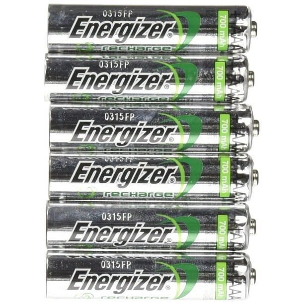 Energizer AAA Rechargeable NiMH Battery min. 700 mAh 1.2V x six 6 ...