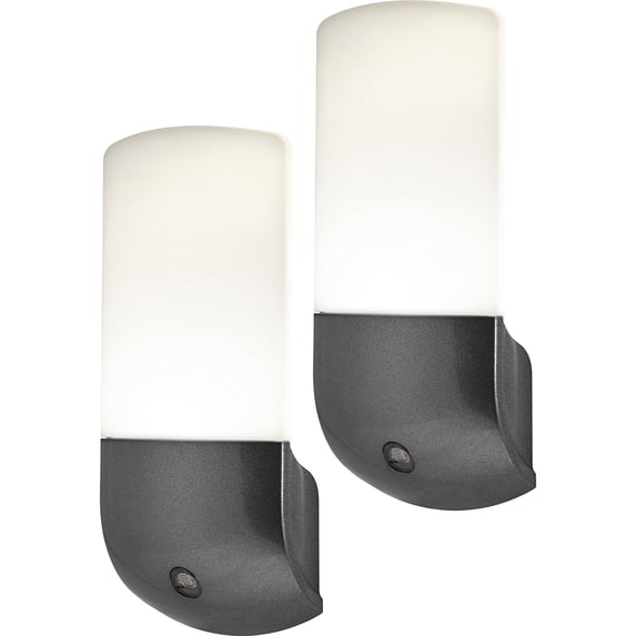 Energizer Automatic LED Night Light, Charcoal Base, 2-Pack, Dusk-to ...