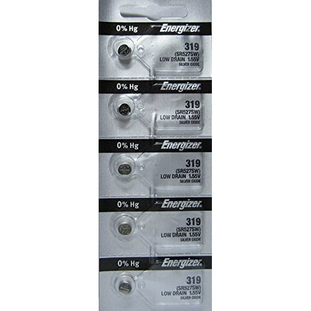 Energizer Batteries 319 (SR527SW) Silver Oxide Watch Battery. On Tear ...