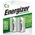 Energizer Rechargeable C2 Batteries, Size C, 2-Count, Ideal for High ...