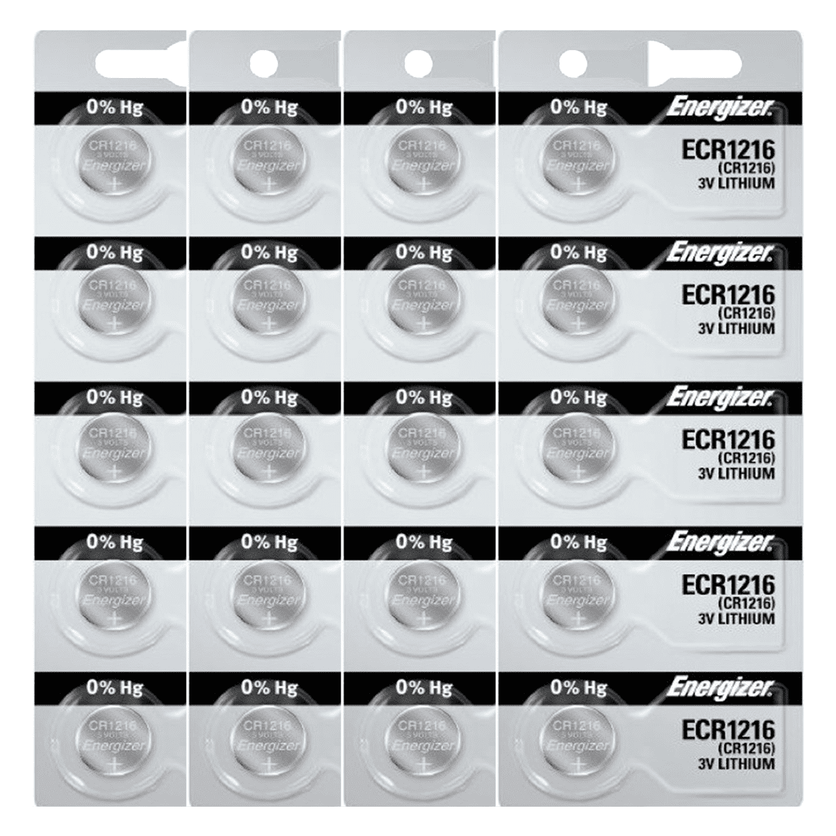 Energizer CR1216 3V Lithium Coin Cell Battery (20 Count) - Walmart.com