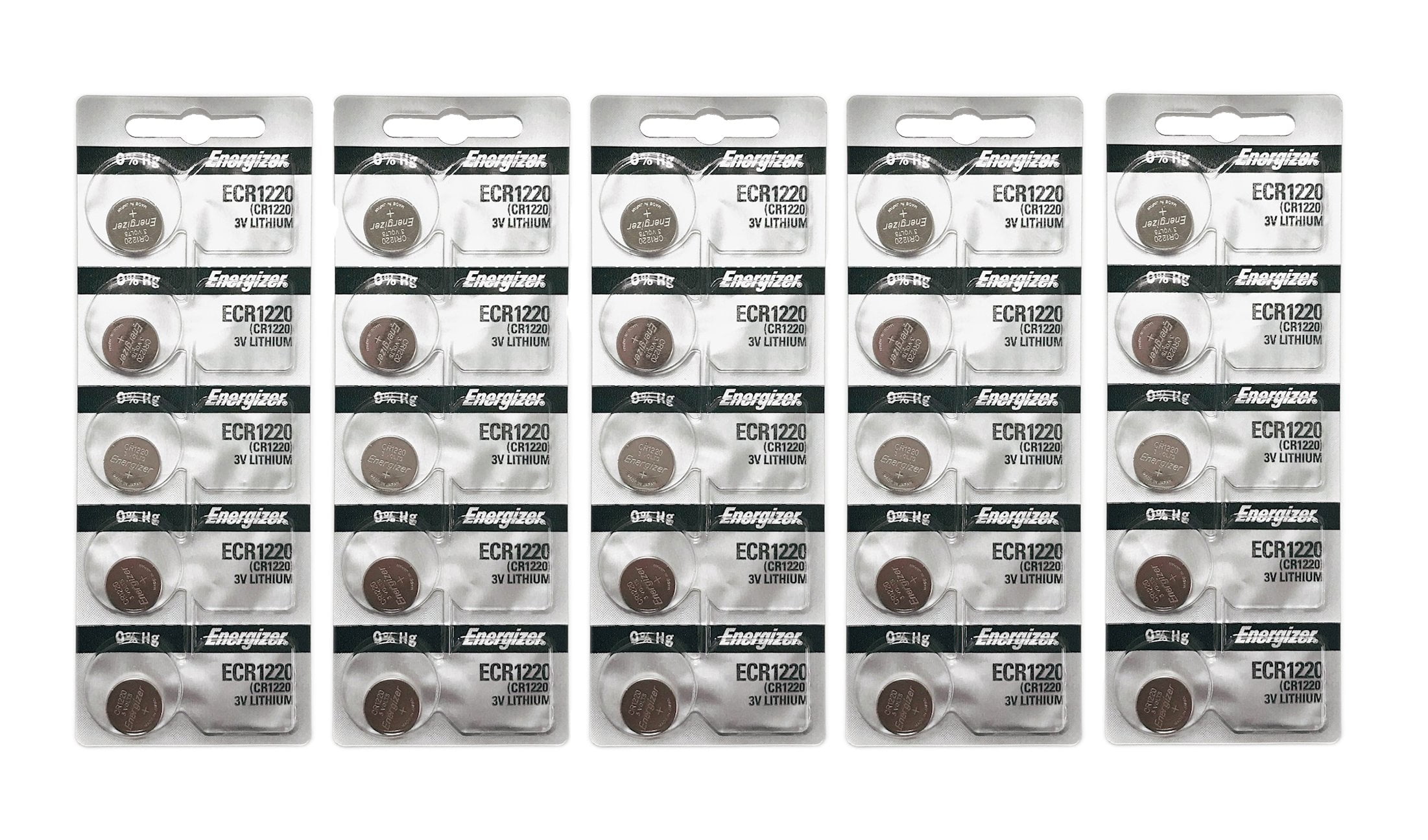 Energizer CR1220 3V Lithium Batteries (25 Batteries) - Walmart.com