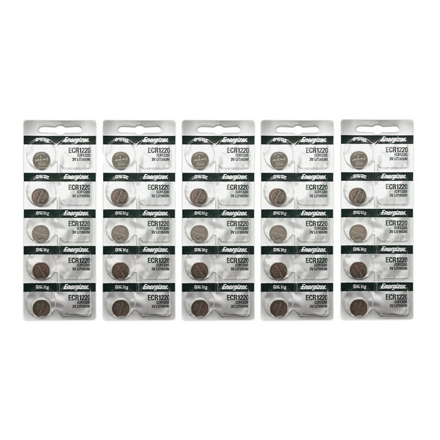 Energizer CR1220 3V Lithium Batteries (25 Batteries) - Walmart.com
