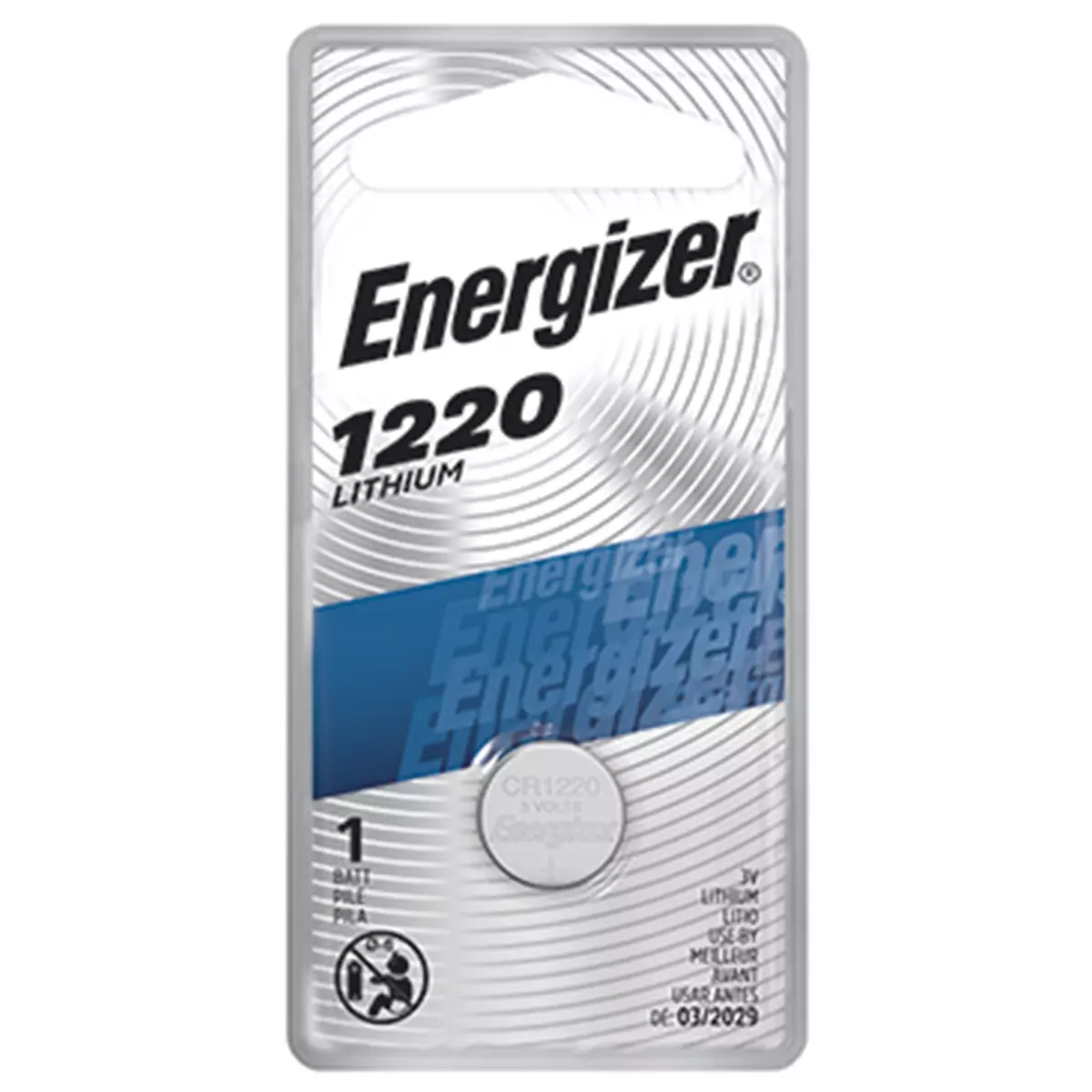 Energizer CR1220 3V Lithium Coin Cell Battery Blister Pack (1 Count) - Walmart.com