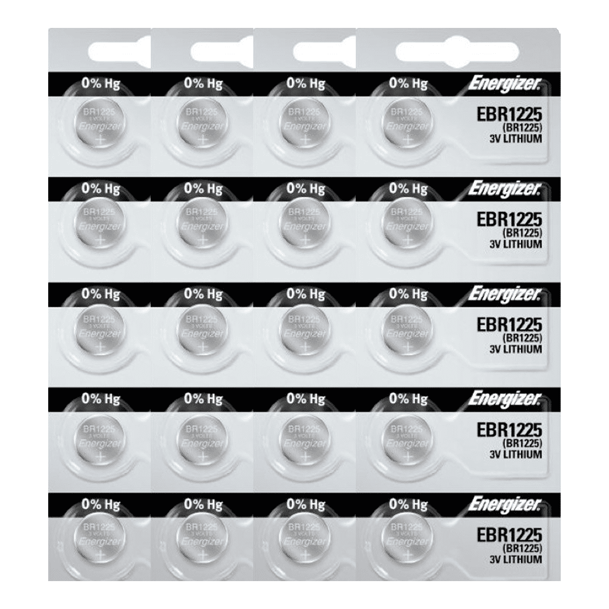 Energizer CR1225 3V Lithium Coin Cell Battery (20 Count) - Walmart.com