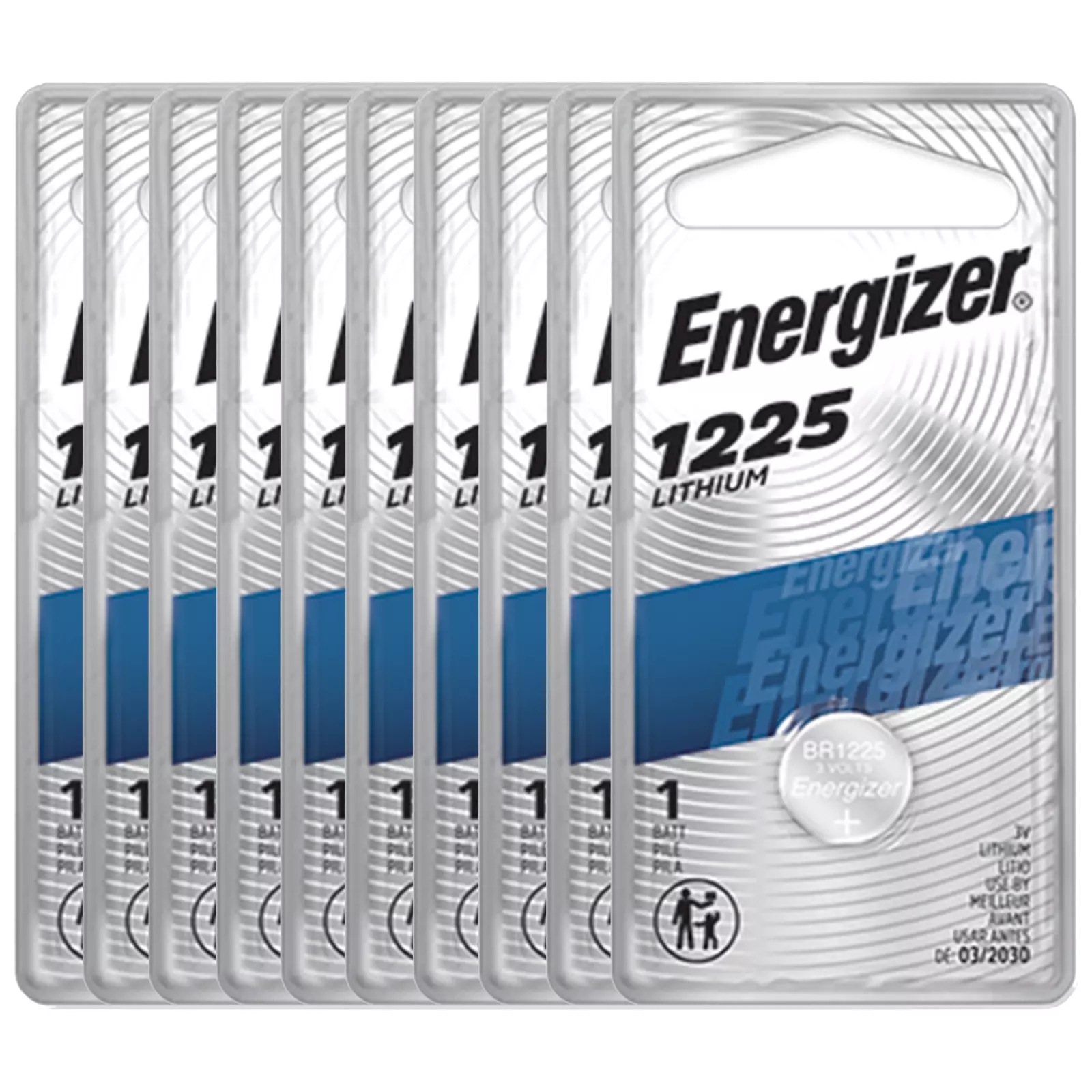 Energizer CR1225 3V Lithium Coin Cell Battery Blister Pack (10 Count) - Walmart.com
