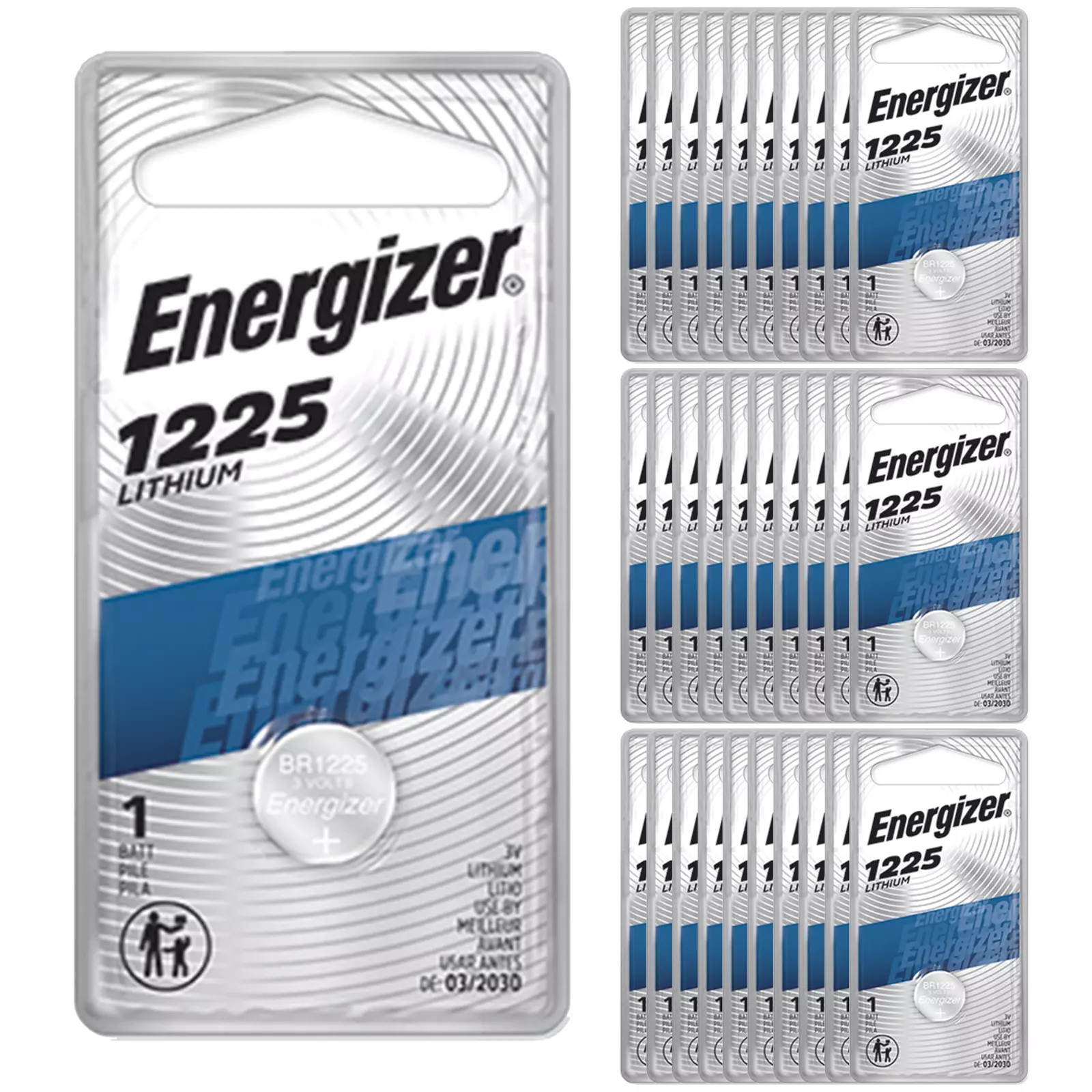 Energizer CR1225 3V Lithium Coin Cell Battery Blister Pack (100 Count) - Walmart.com