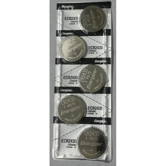 Energizer CR2430 3V Lithium Coin Battery 5 Pack + FREE SHIPPING ...