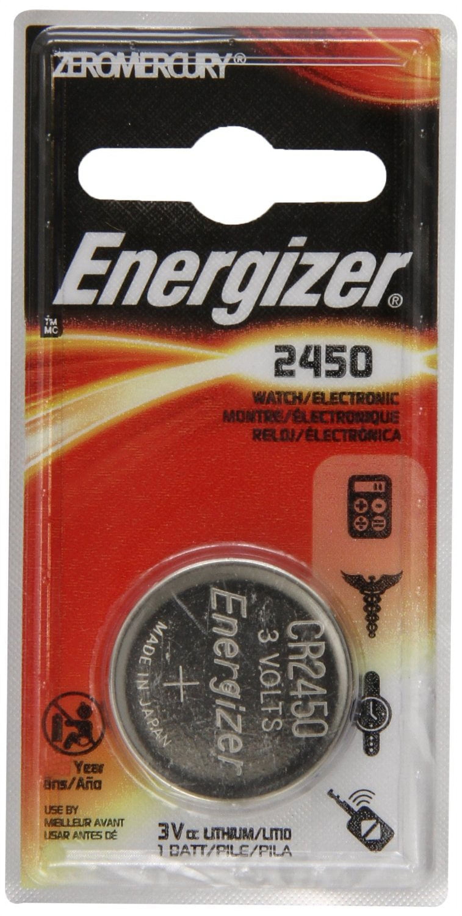 Energizer CR2450 ECR2450 CR 2450 3V Lithium Coin Cell Button Battery ...