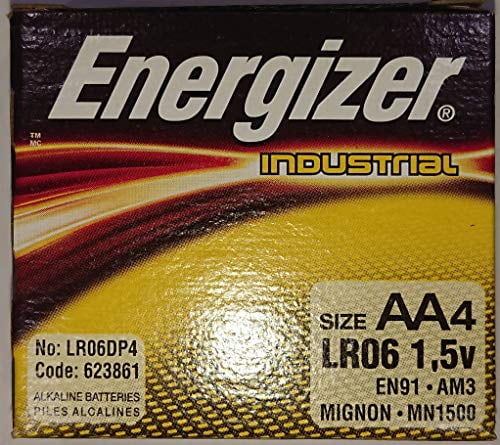 Energizer EN91 Industrial Alkaline Batteries, AA (Box of 144 Batteries ...