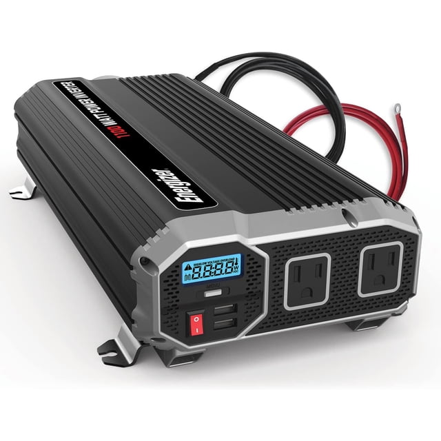 Energizer ENK1100 1100 Watts Power Inverter Modified Sine Wave Car ...