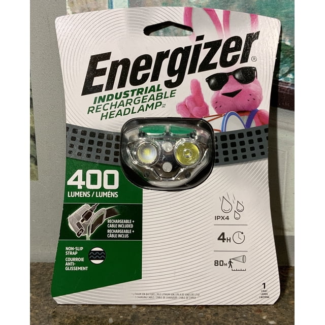 Energizer Industrial 400 Lumens Rechargeable Headlamp IPX4 80m ...