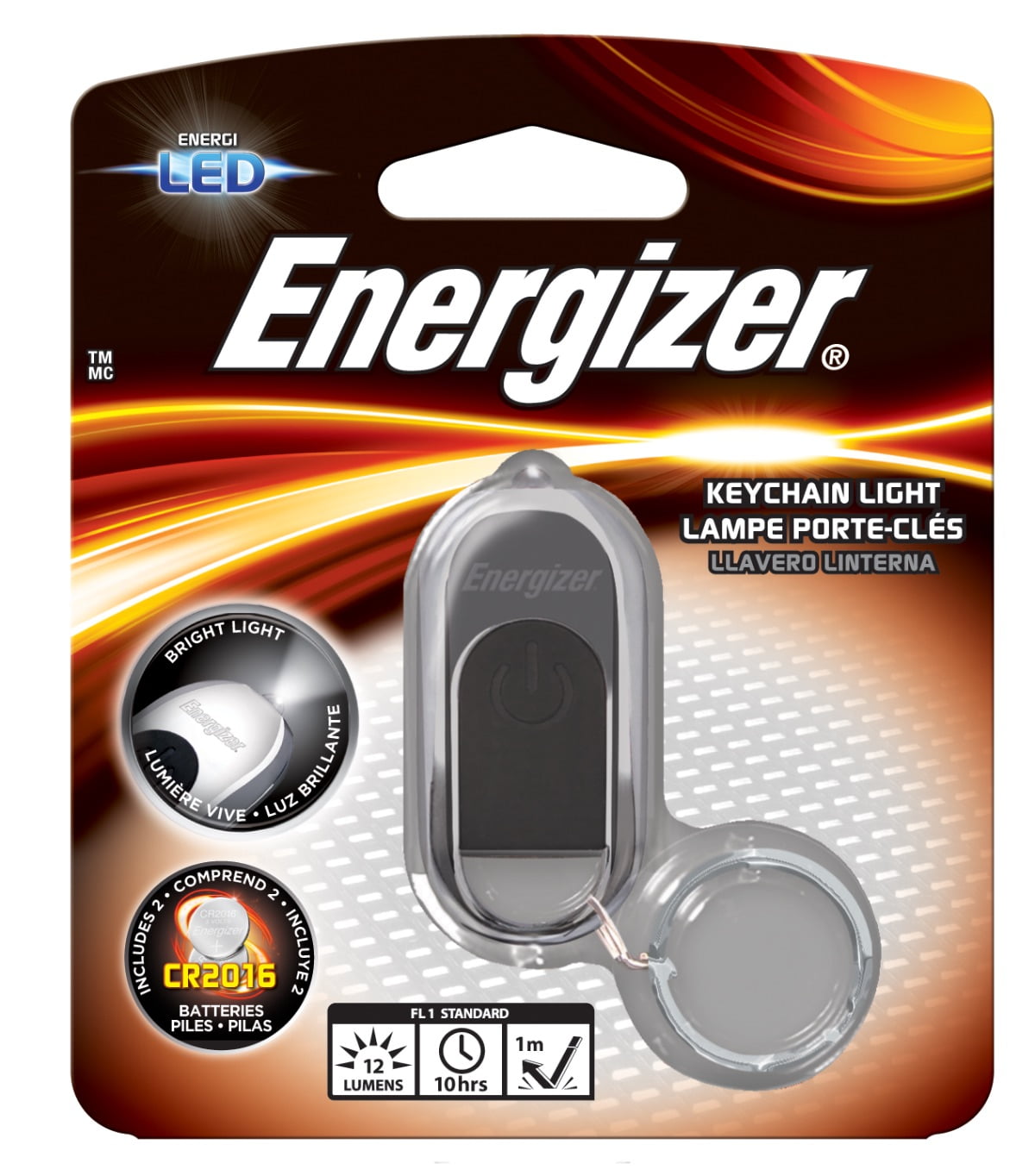 Energizer LED Keychain Light, 2 CR2016 Batteries Included - Walmart.com