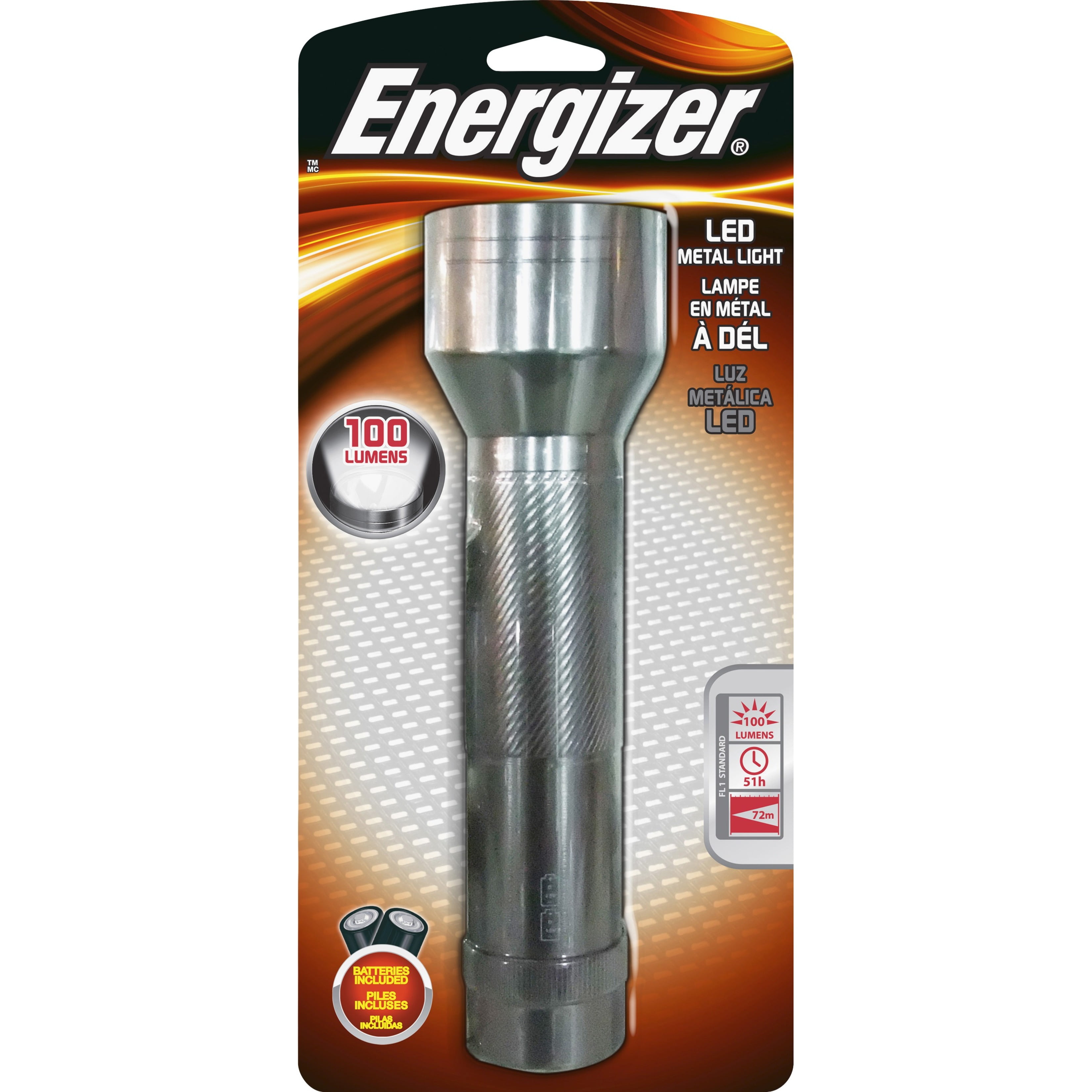Energizer LED Metal Flashlight with Durable Aluminum Body, Bright White ...