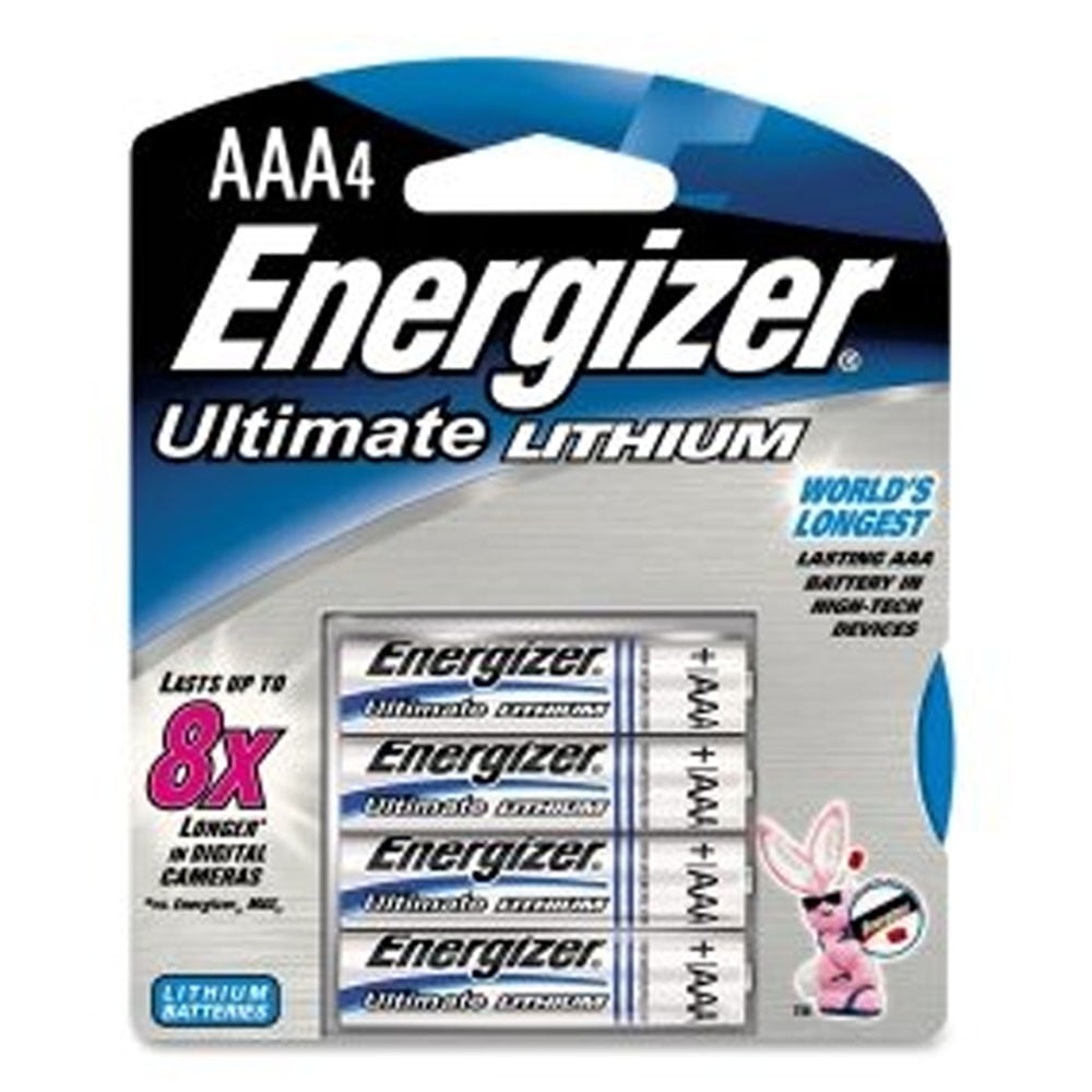 Energizer Lithium Batteries Size Aaa Blister Pack 4 - Walmart.com