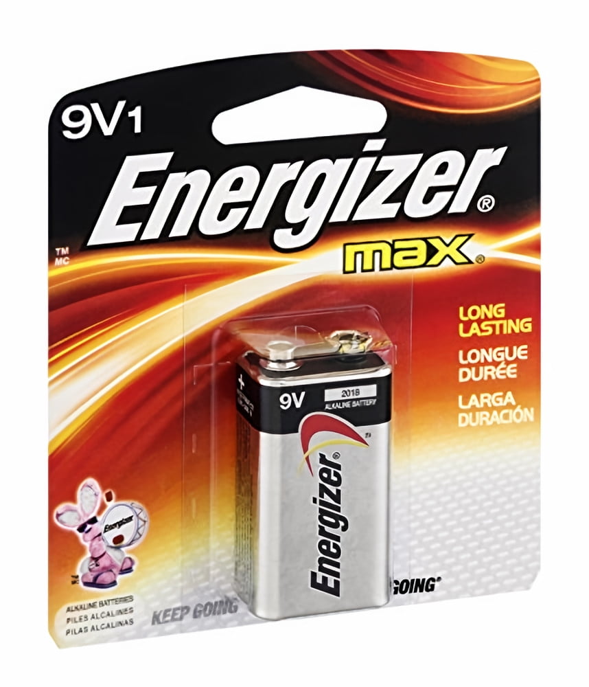Energizer MAX 9V Alkaline Batteries, 1-Count (Pack of 20) - Walmart.com