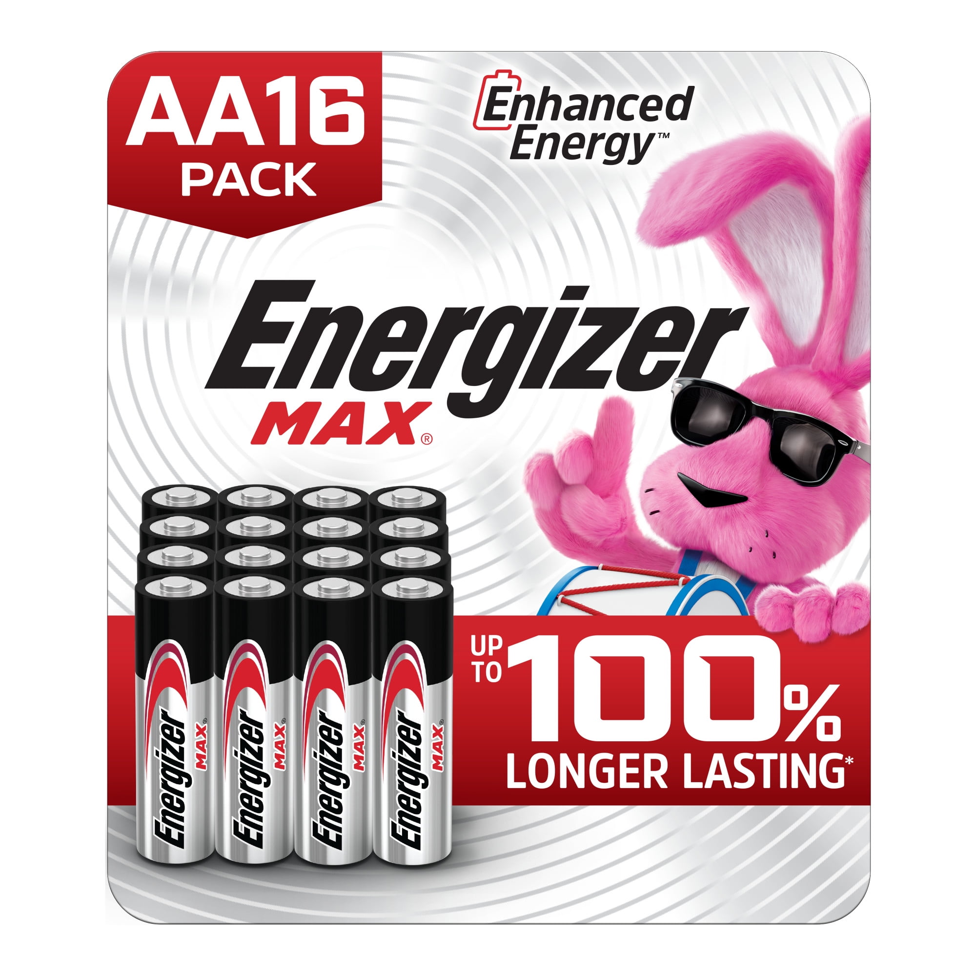 Energizer, MAX AA Batteries, 16 Pack, Double A Alkaline Batteries ...