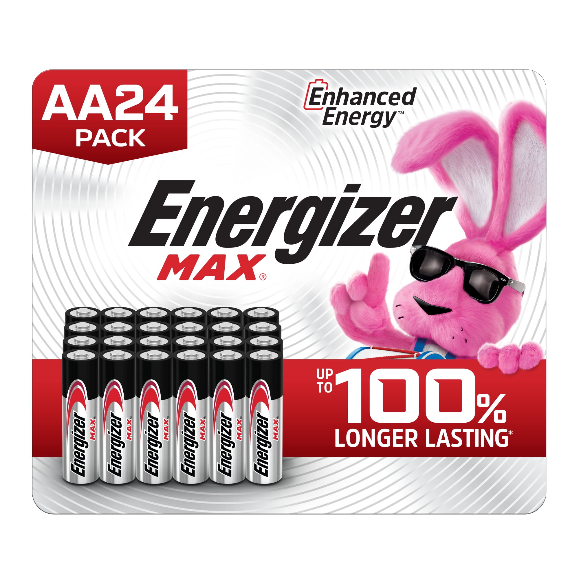 Energizer, AA Batteries, 24 Pack, Double A Alkaline Batteries - Walmart.com