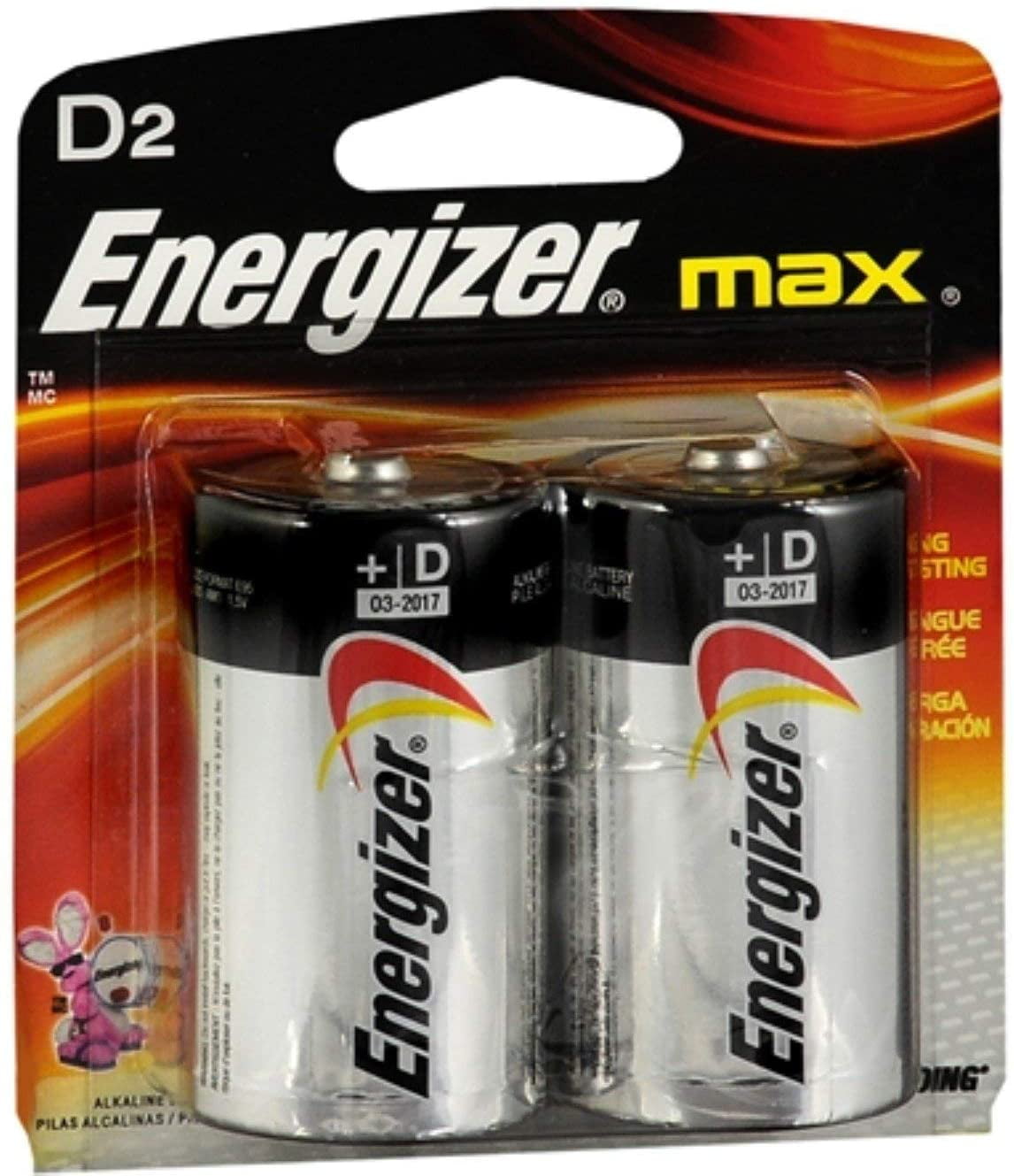 Energizer MAX Alkaline Batteries D 2 Each (Pack of 11) - Walmart.com