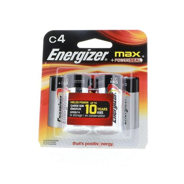 Energizer MAX C Alkaline Batteries 4 Count - Walmart.com