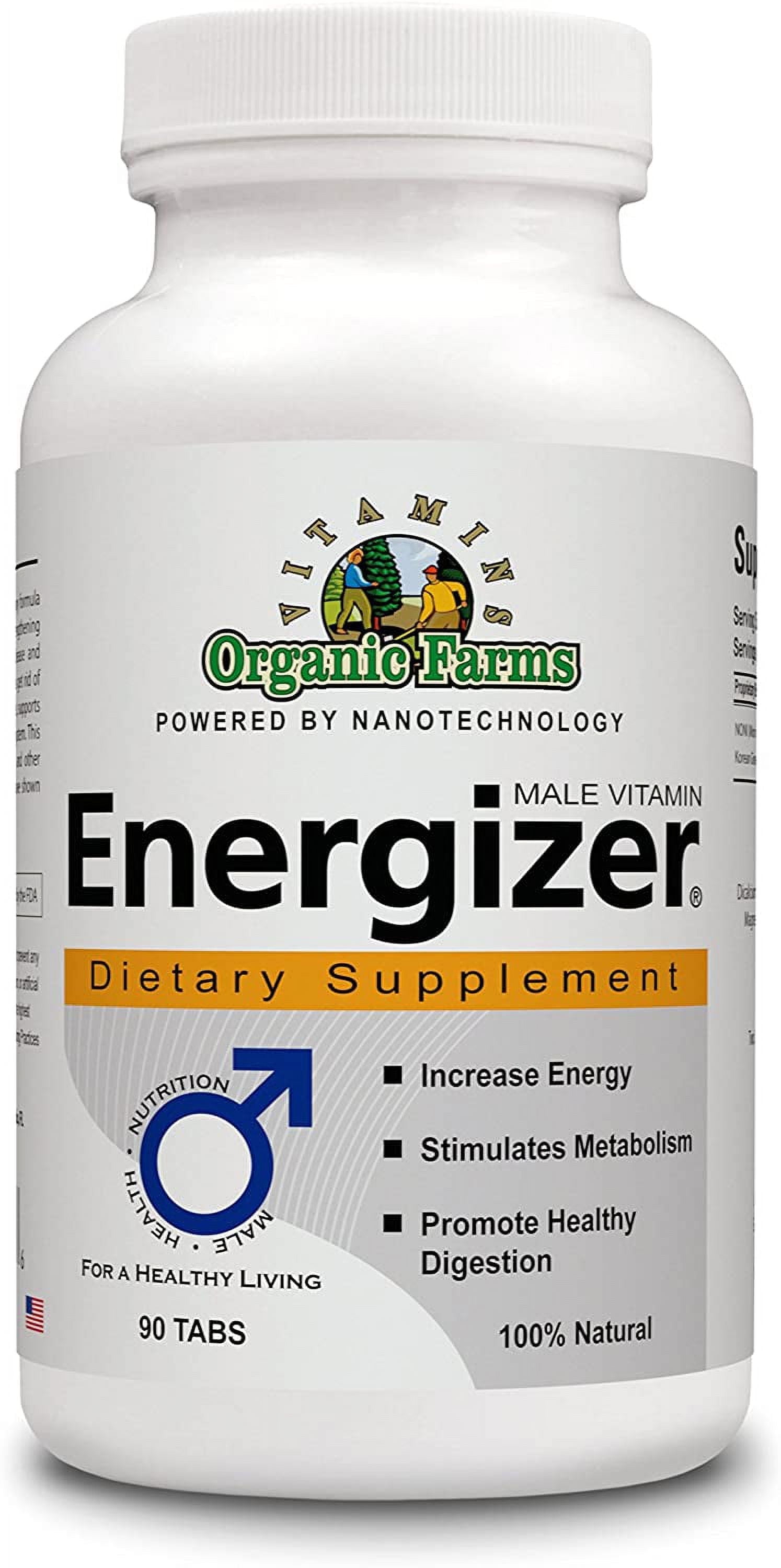 Energizer Male Vitamin - 90 Tablets - Promotes The Power 100% Natural ...