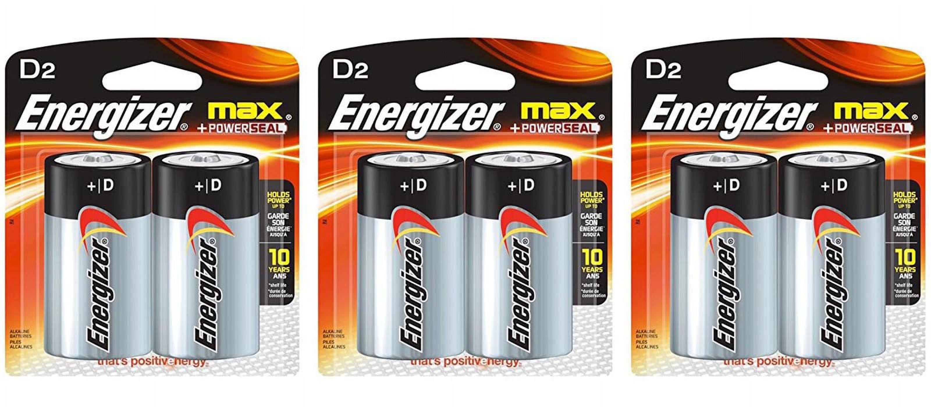 Energizer Max D Batteries - 3 Pack of 2 - Walmart Business Supplies
