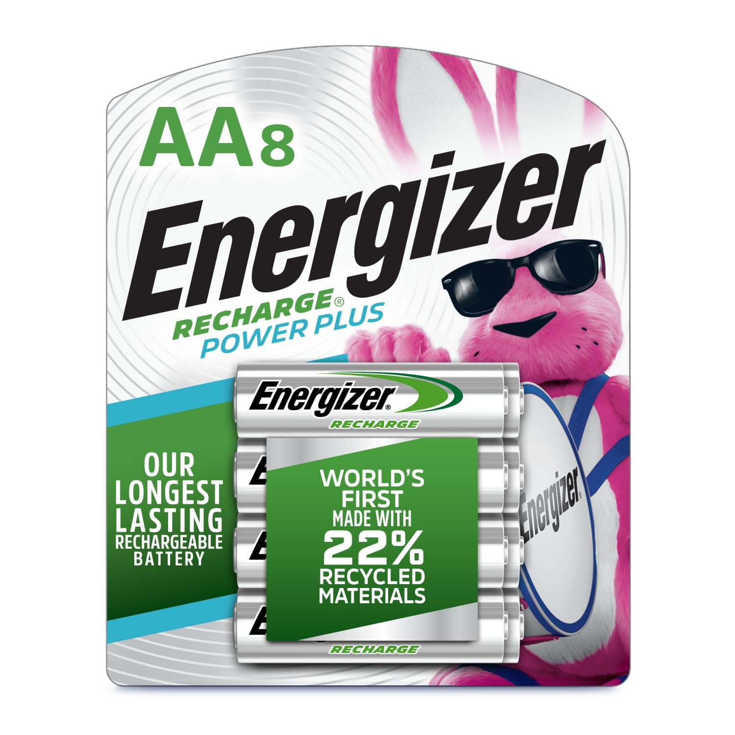 Energizer Power Plus Rechargeable AA Batteries (8 Pack), Double A ...