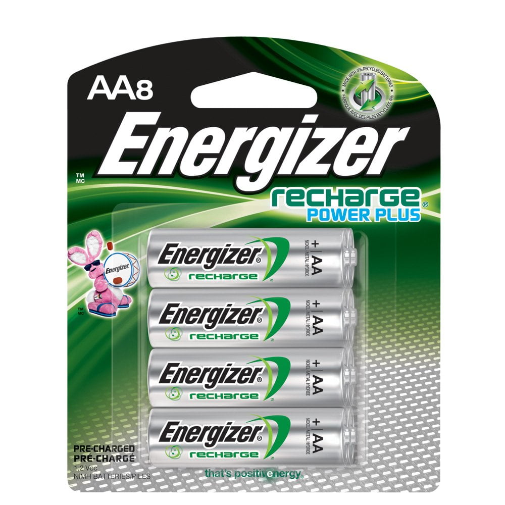 Energizer Recharge Power Plus AA 2300 mAh NiMH Rechargeable Batteries ...