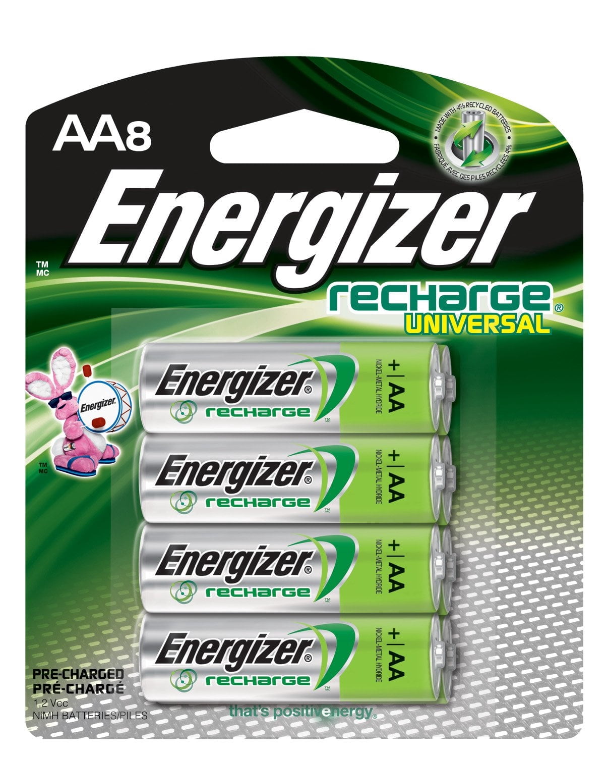 Energizer Rechargeable AA Batteries for Breakroom Use - Walmart ...