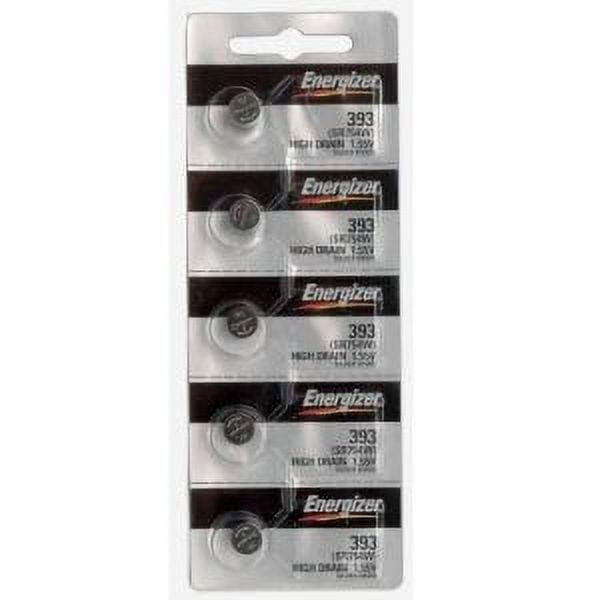 Energizer SR754W 393 Silver Oxide Watch Battery 5 Pack - Walmart.com
