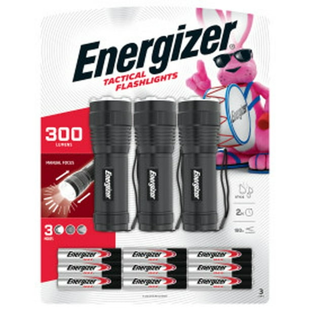 Energizer Tactical LED Flashlights - 3 Pack - Walmart Business Supplies