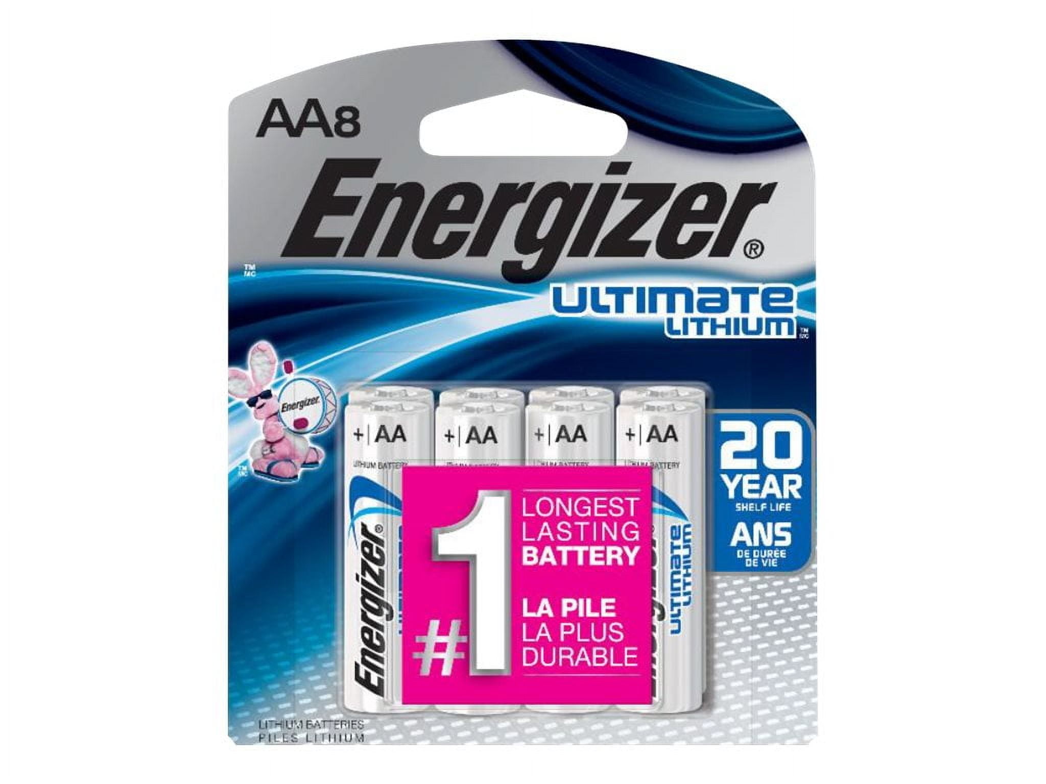 Energizer Ultimate Lithium AA Batteries, 8 Pack Lithium (Li) - Walmart ...