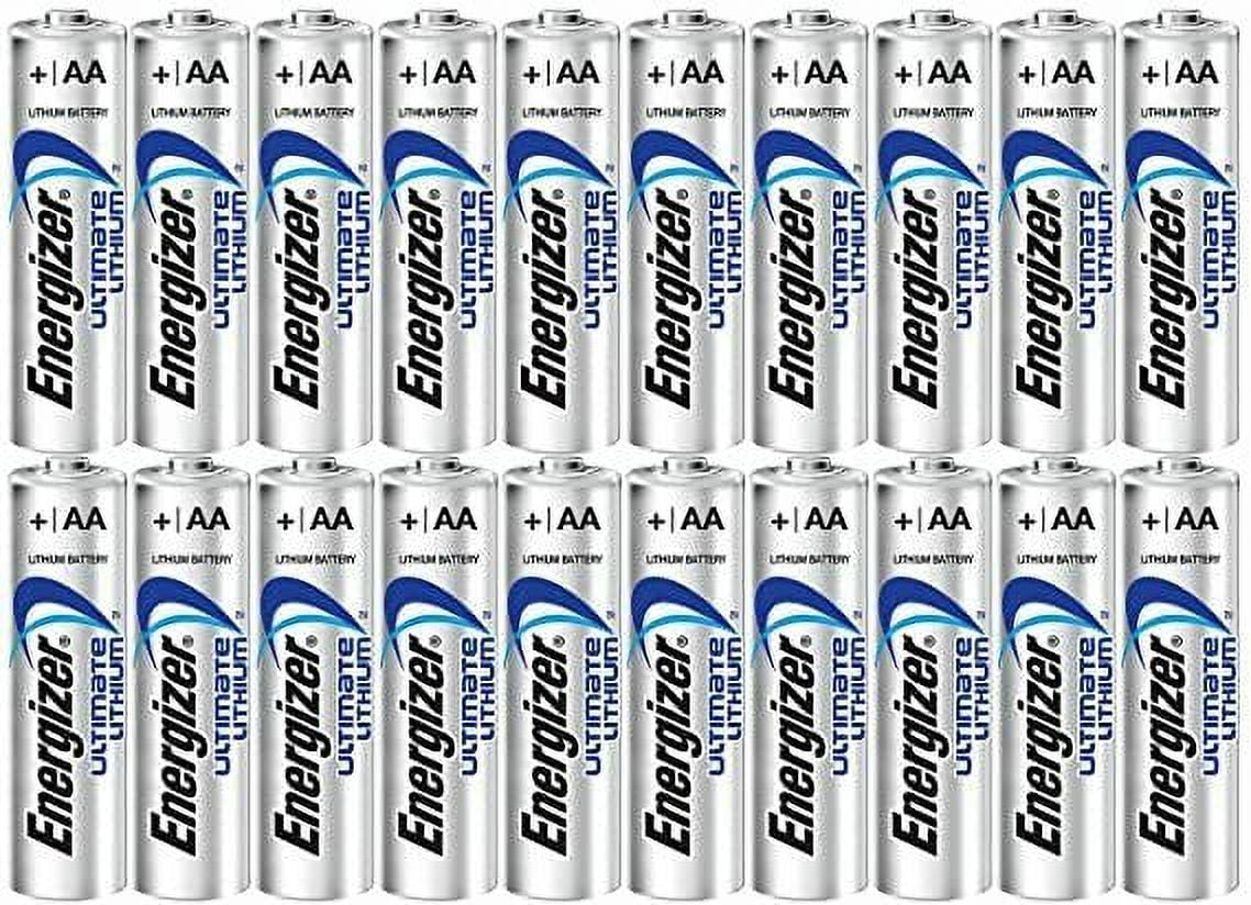 Energizer Ultimate Lithium Size AA L91 Batteries (20 Batteries in a Box ...