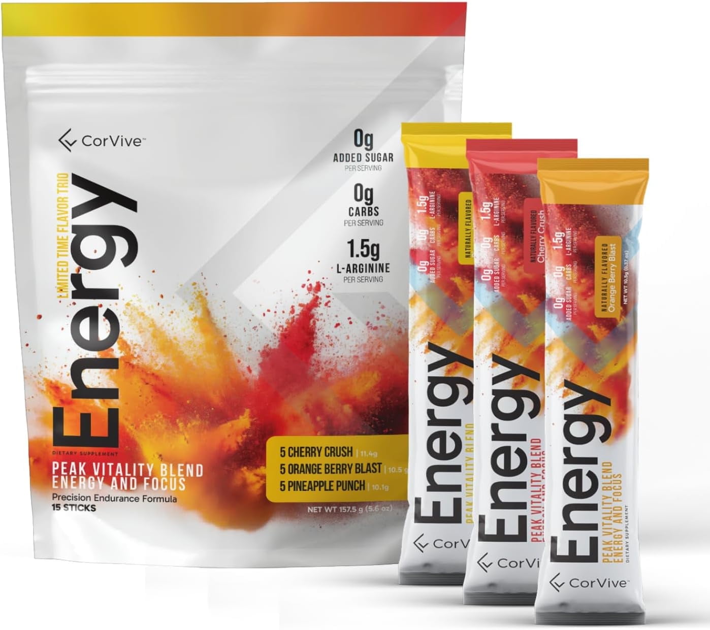 Energy | 15 Stick Packs | Trio - Walmart.com