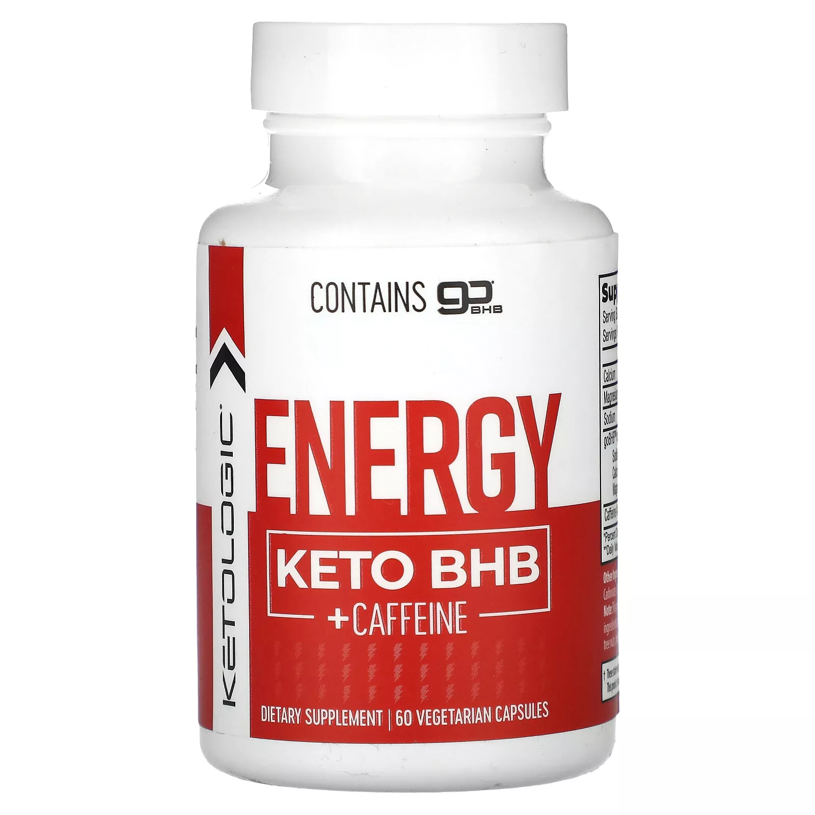 Energy BHB + Caffeine 60 Vegetarian Capsules - Walmart.com