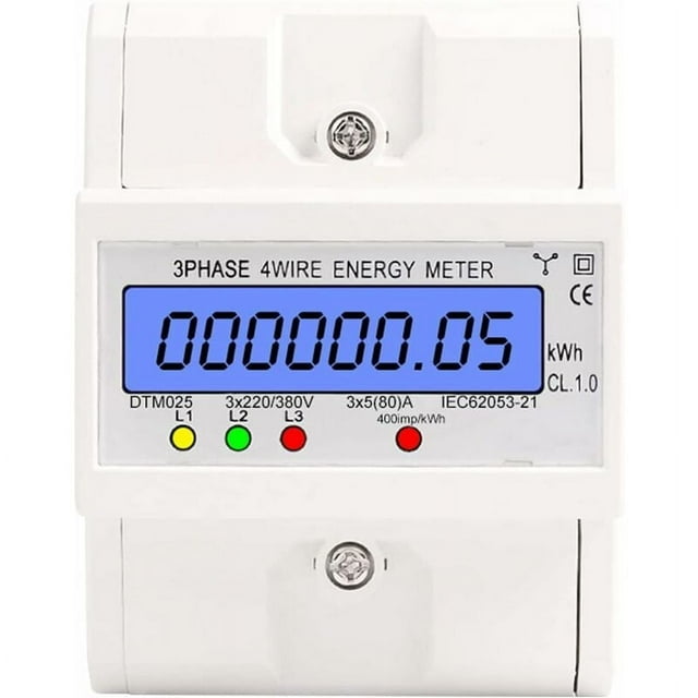 Energy Consumption Monitor, Three-phase 4-wire Digital Lcd Kwh Meter ...