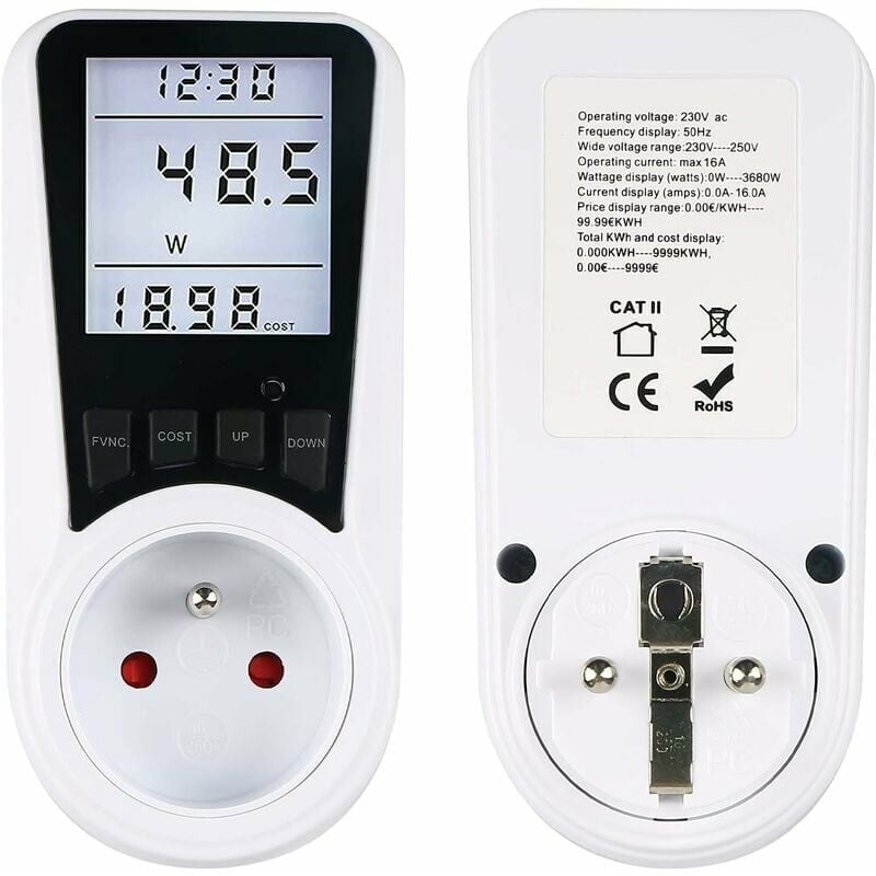 Energy Consumption Tracker, Home Energy Monitor with Power Meter Plug ...