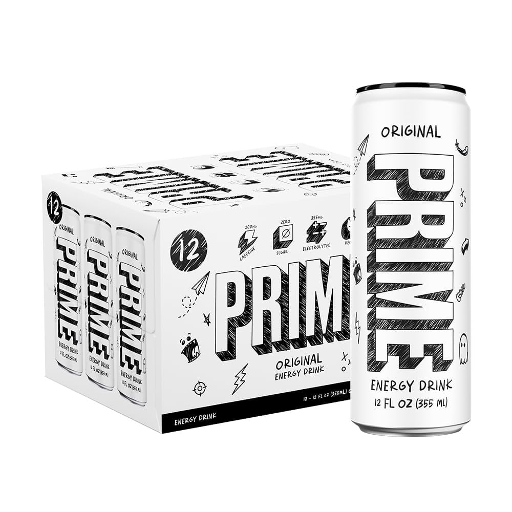 Prime Energy Drink, 200mg Caffeine, 355mg Electrolytes, Coconut ...