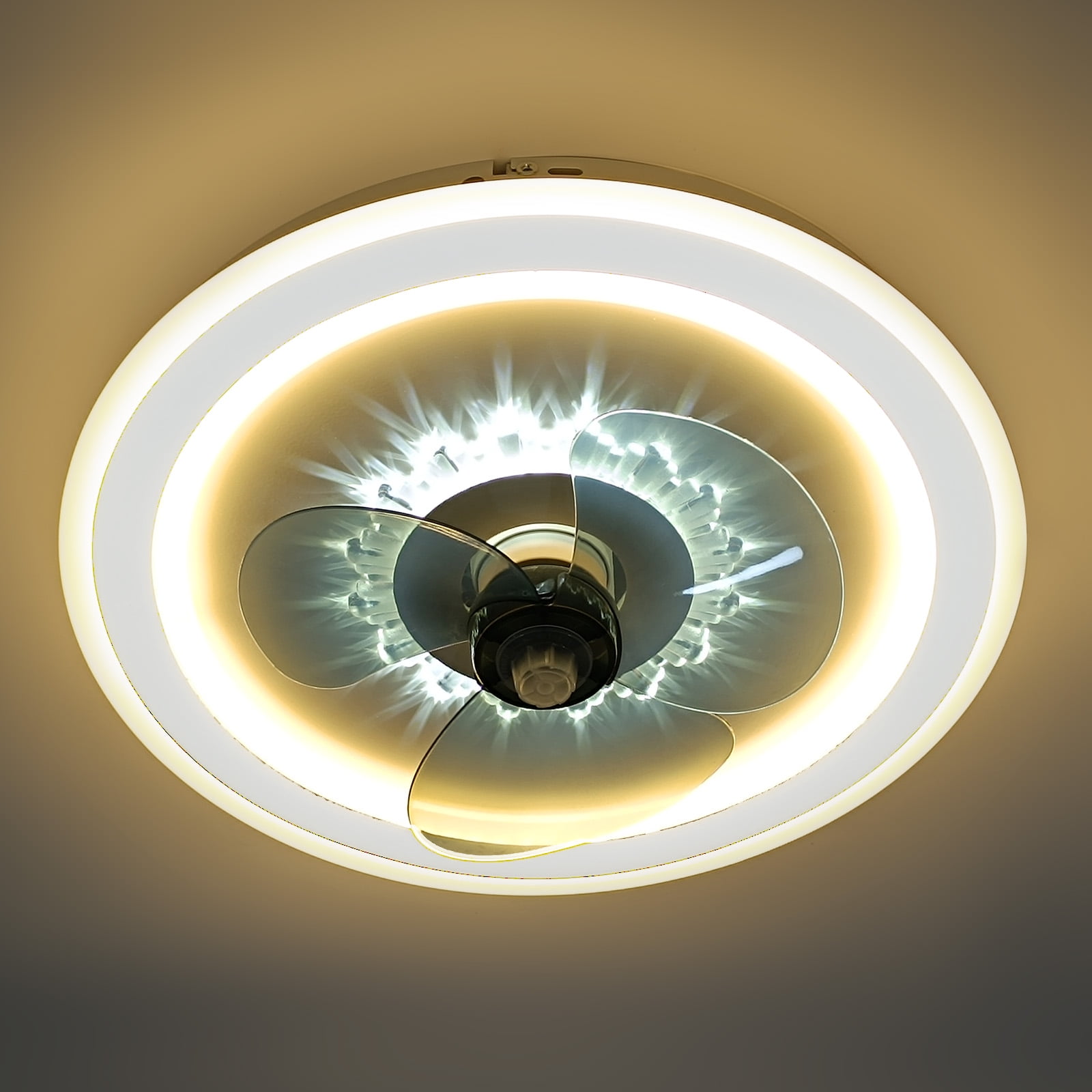 Energy-Efficient Ceiling Fan with LED Light, Remote Control, 6-Speed ...