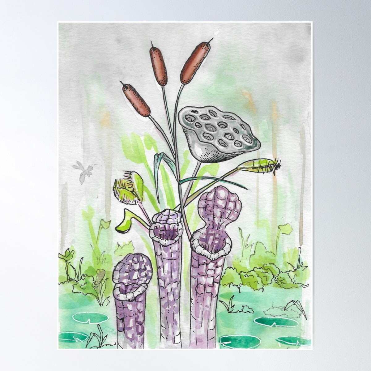 Energy Flows, Nutrients Cycle Poster Wall Art, Modern Wall Decor For ...