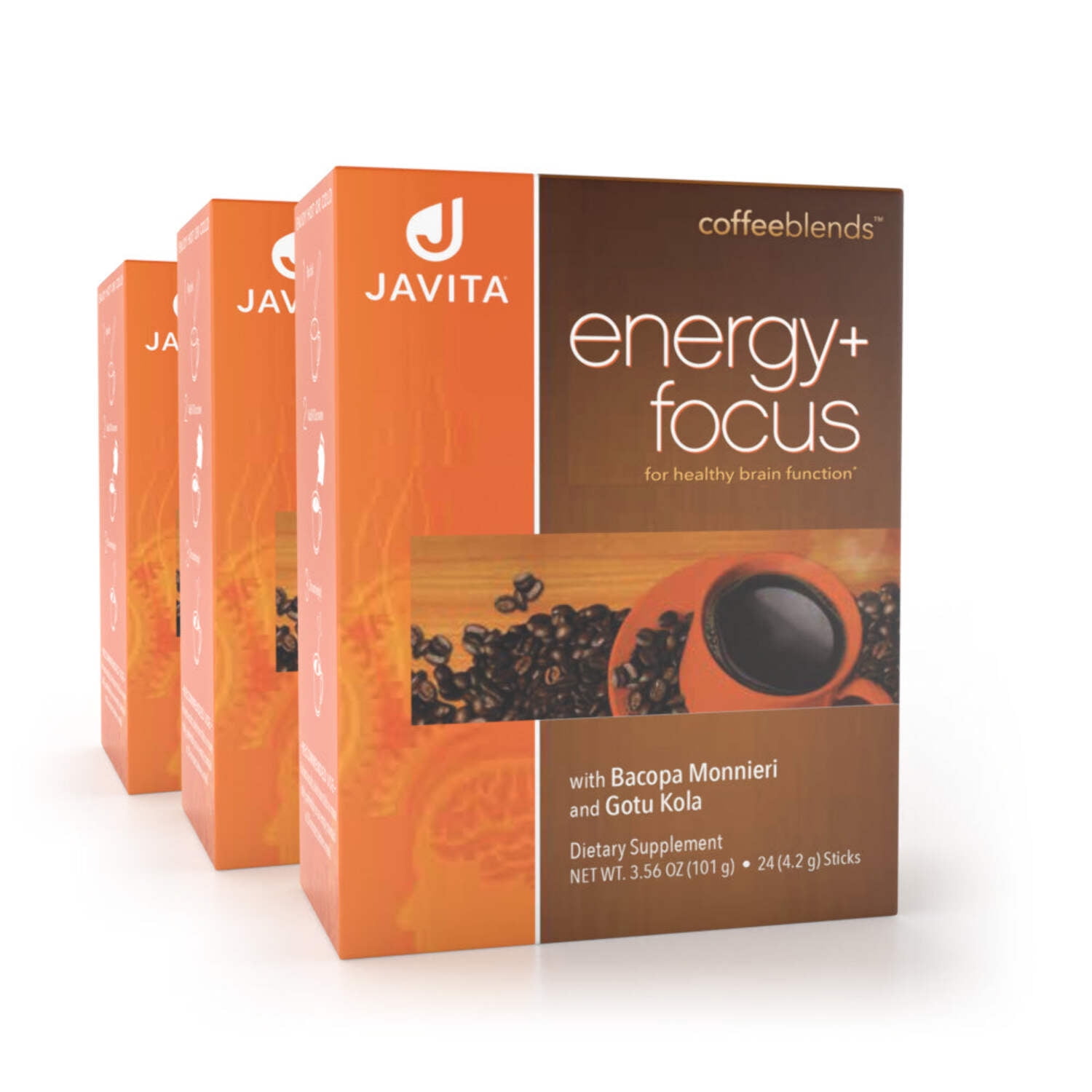 Energy + Focus Coffee by Javita (3 Boxes) - Walmart.com