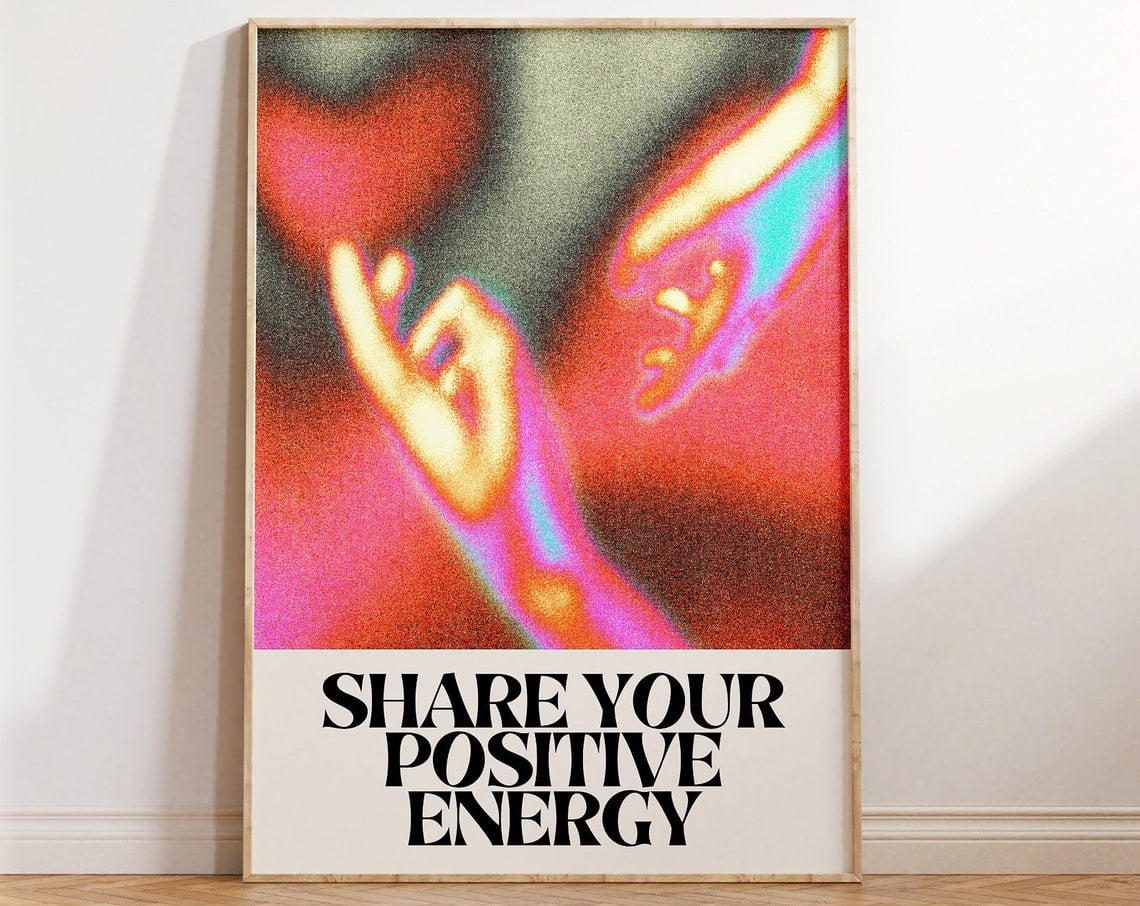 Energy Gradient Print Share Your Positive Energy - Spiritual Mystical ...