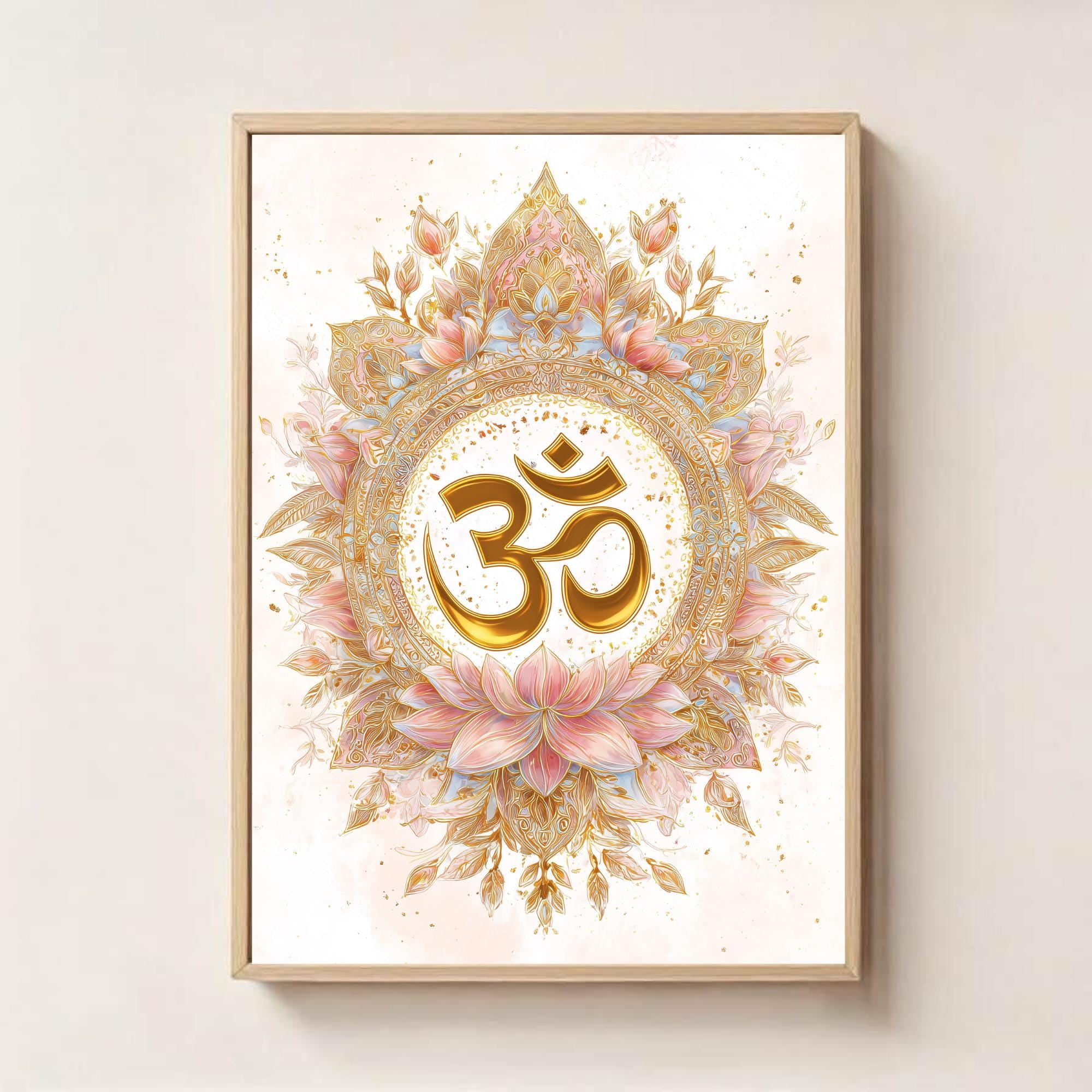 Energy Infused Om Symbol Wall Art – Spiritual Yoga Decor, Meditation ...