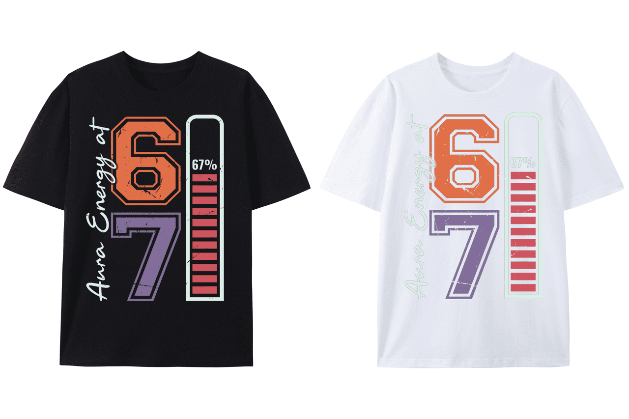 Energy Level Tee 2 pack mens black and white fun and playful, cool T ...