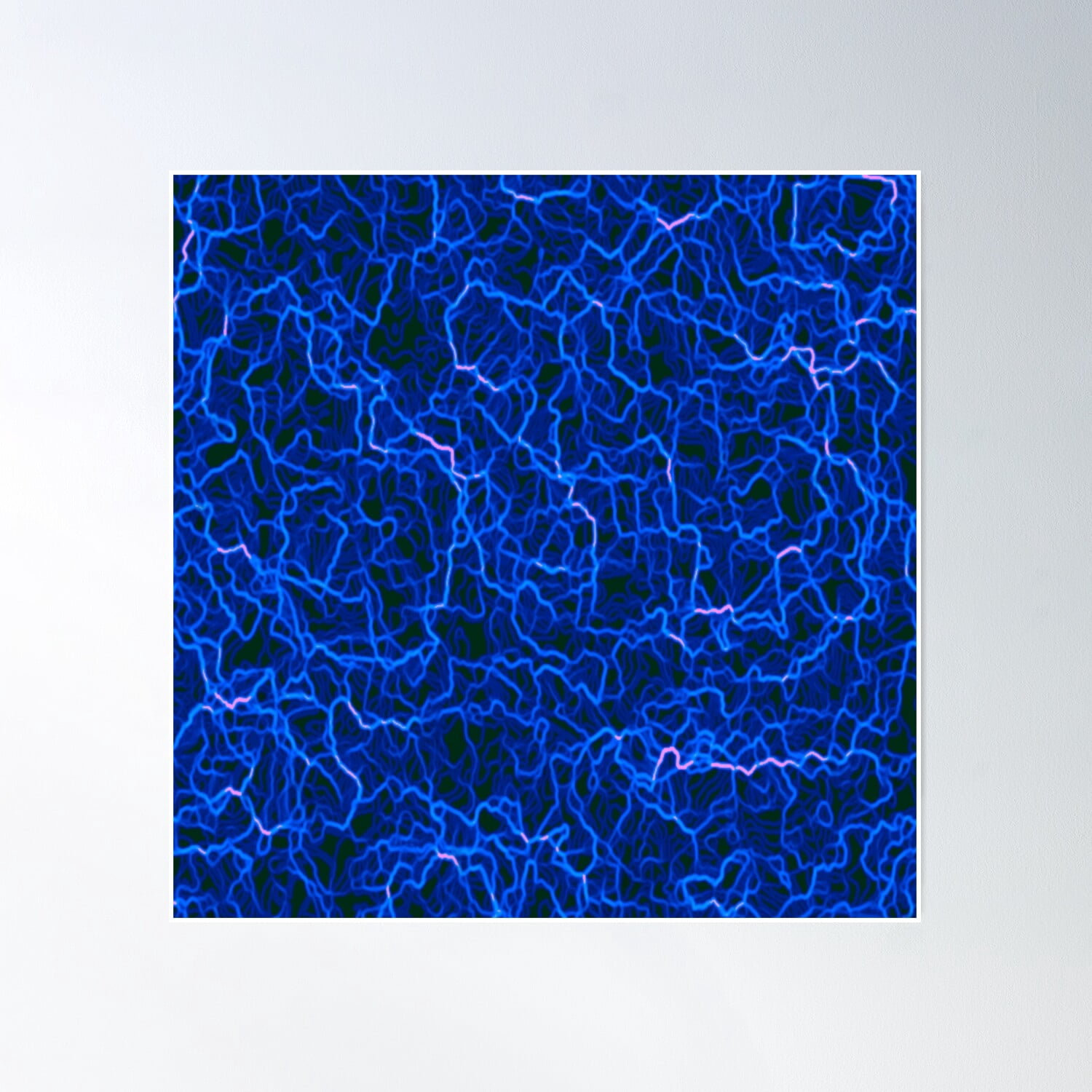 Energy Matrix Sky Poster Wall Art, Modern Wall Decor, 16x16 UNFRAMED ...
