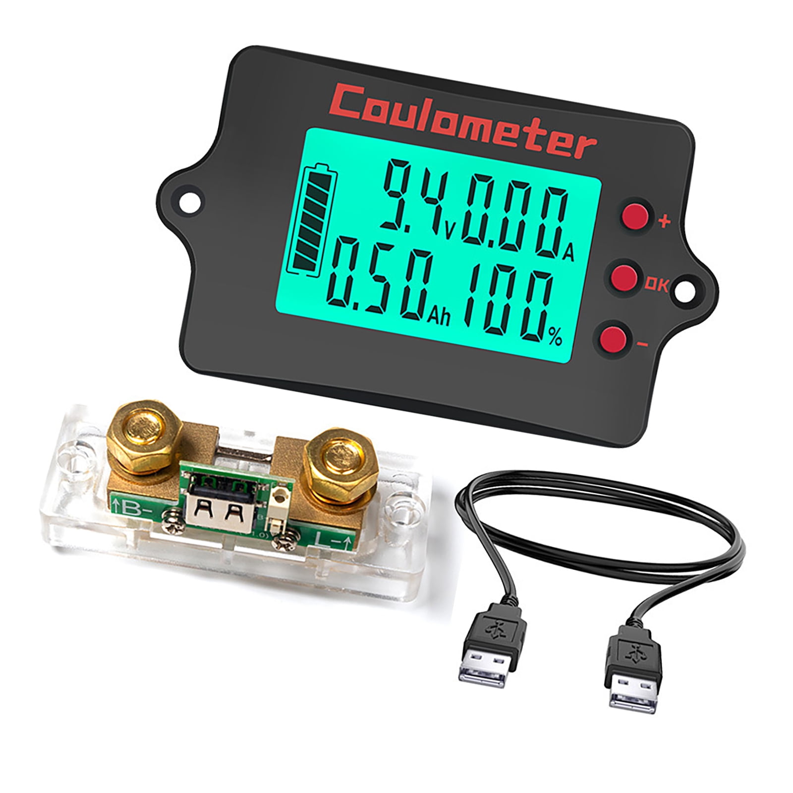 Energy Monitoring Multimeterwith 100A Current Shunt & LCD Display ...