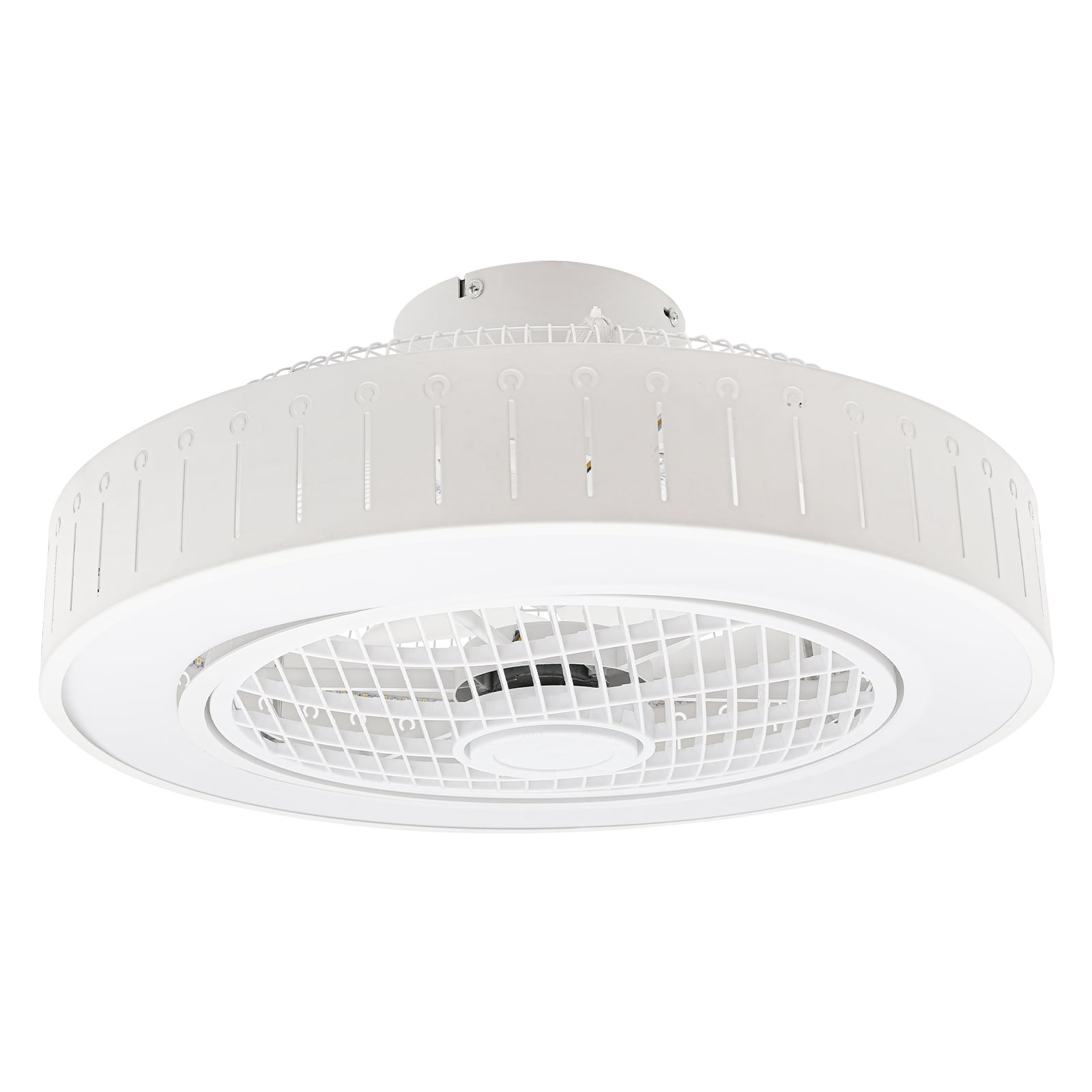Energy-Saving Ceiling Fan with LED Light, Remote Control, 6-Speed ...