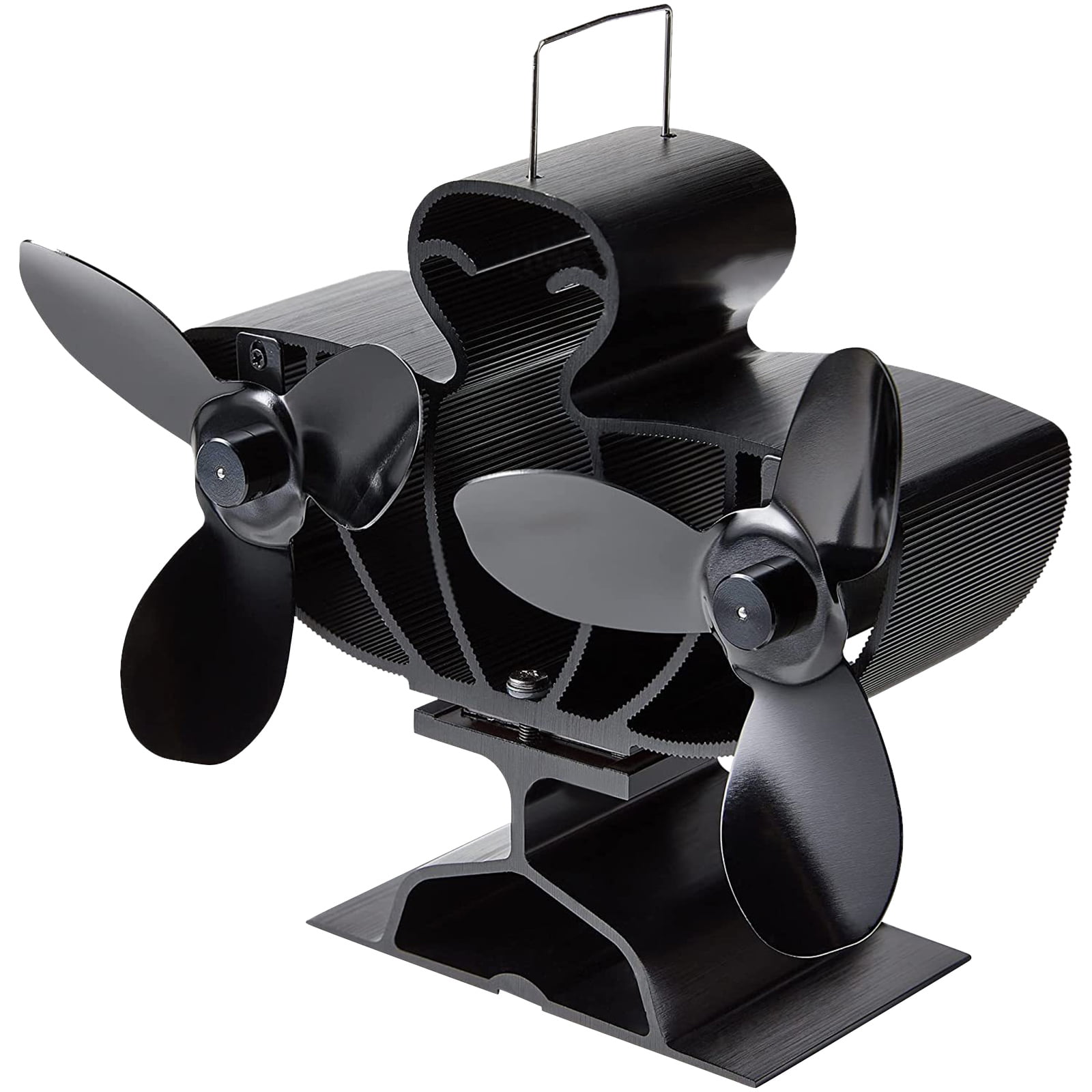 Energy Saving Fireplaces Fan Double Head Heat Powered Stove Fans for ...