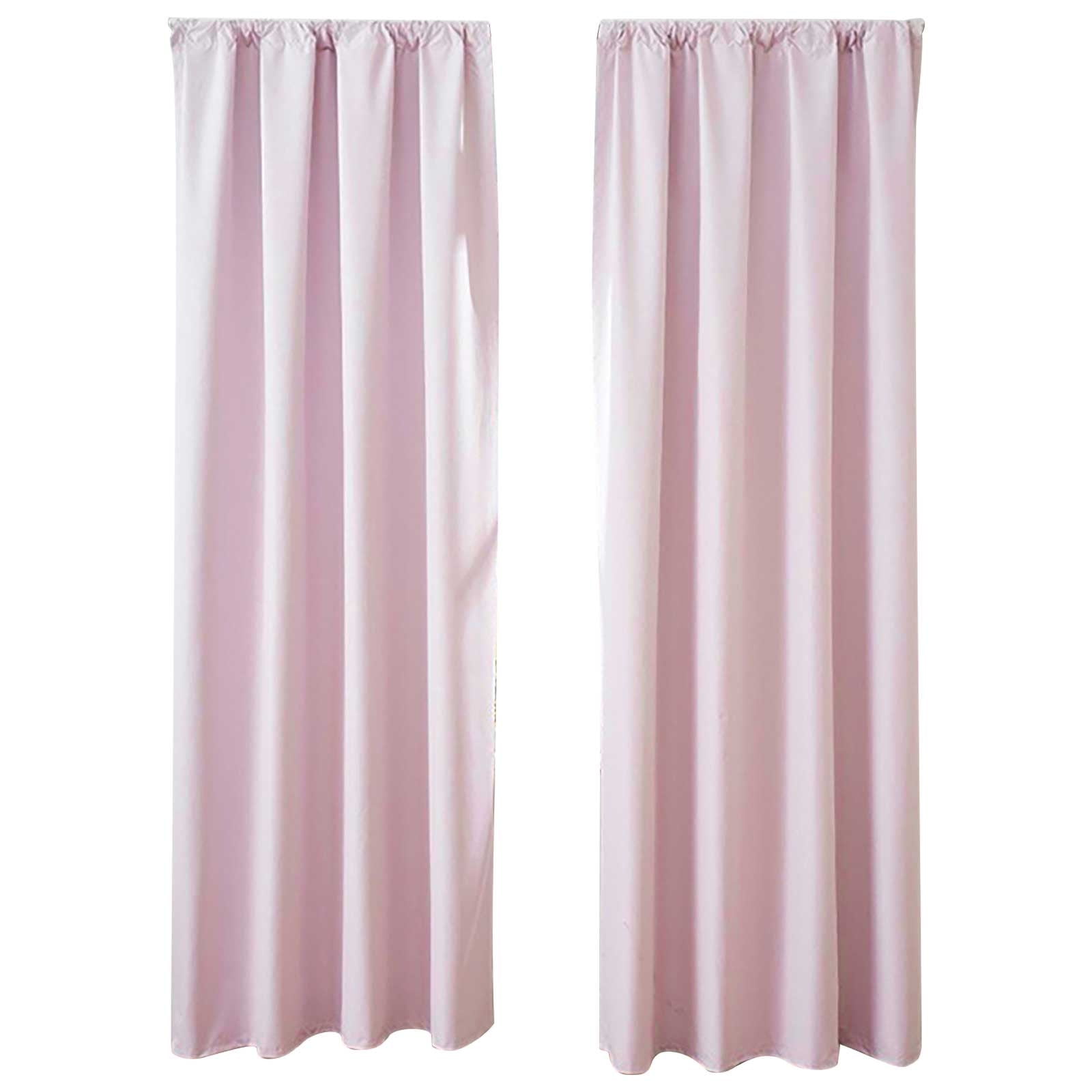 Energy Saving Insulating Scandinavian Solid Silk Curtains, Blackout ...
