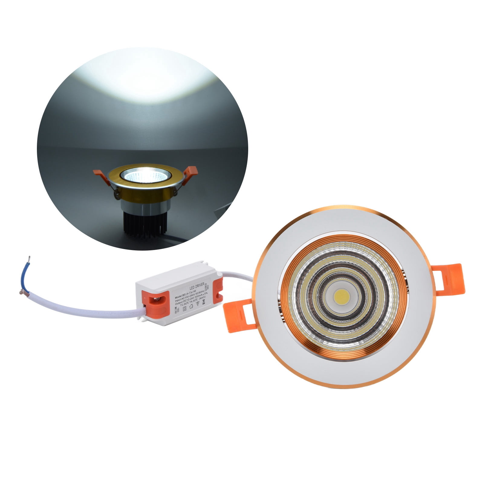 Energy-Saving LED Downlight with Adjustable Angle and Recessed Aluminum ...